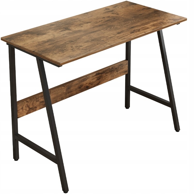 Birou pentru calculator Scoala Retro Lemn Rustic Loft Industrial ...