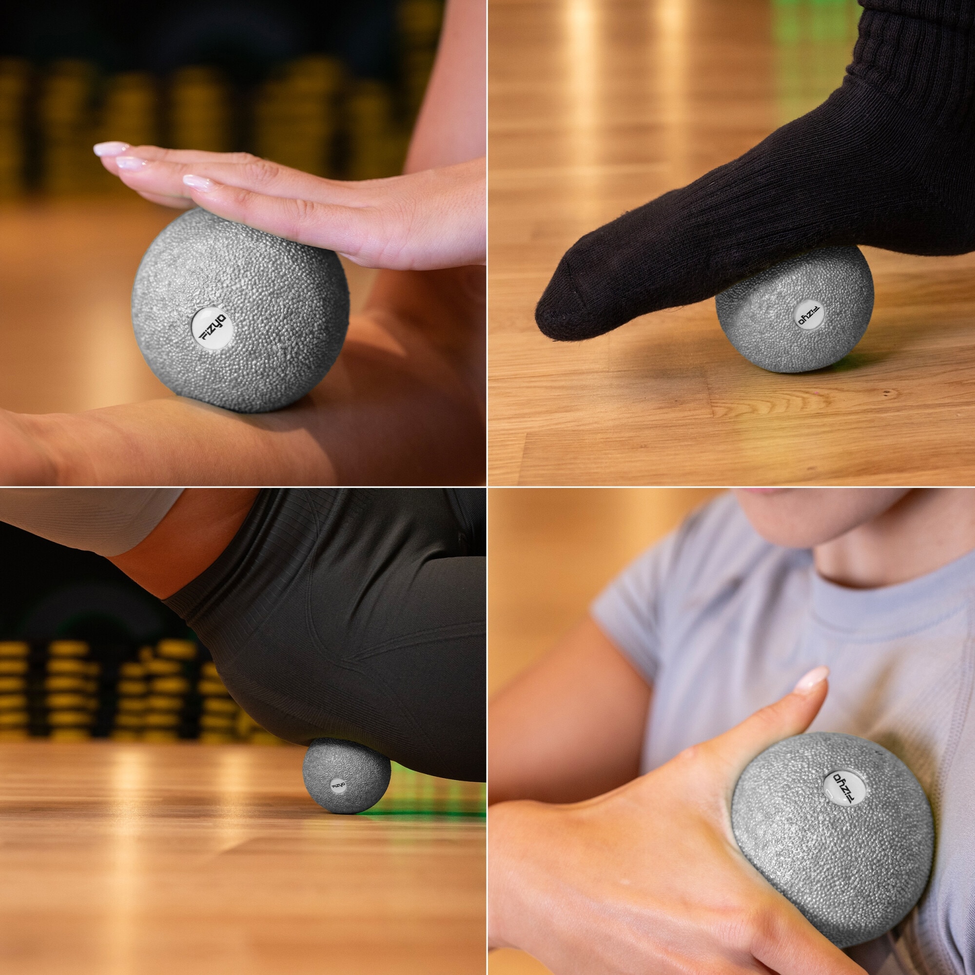 Топка за масаж Fizyo Ball, 8 см, за мускулна релаксация, миофасциална ...
