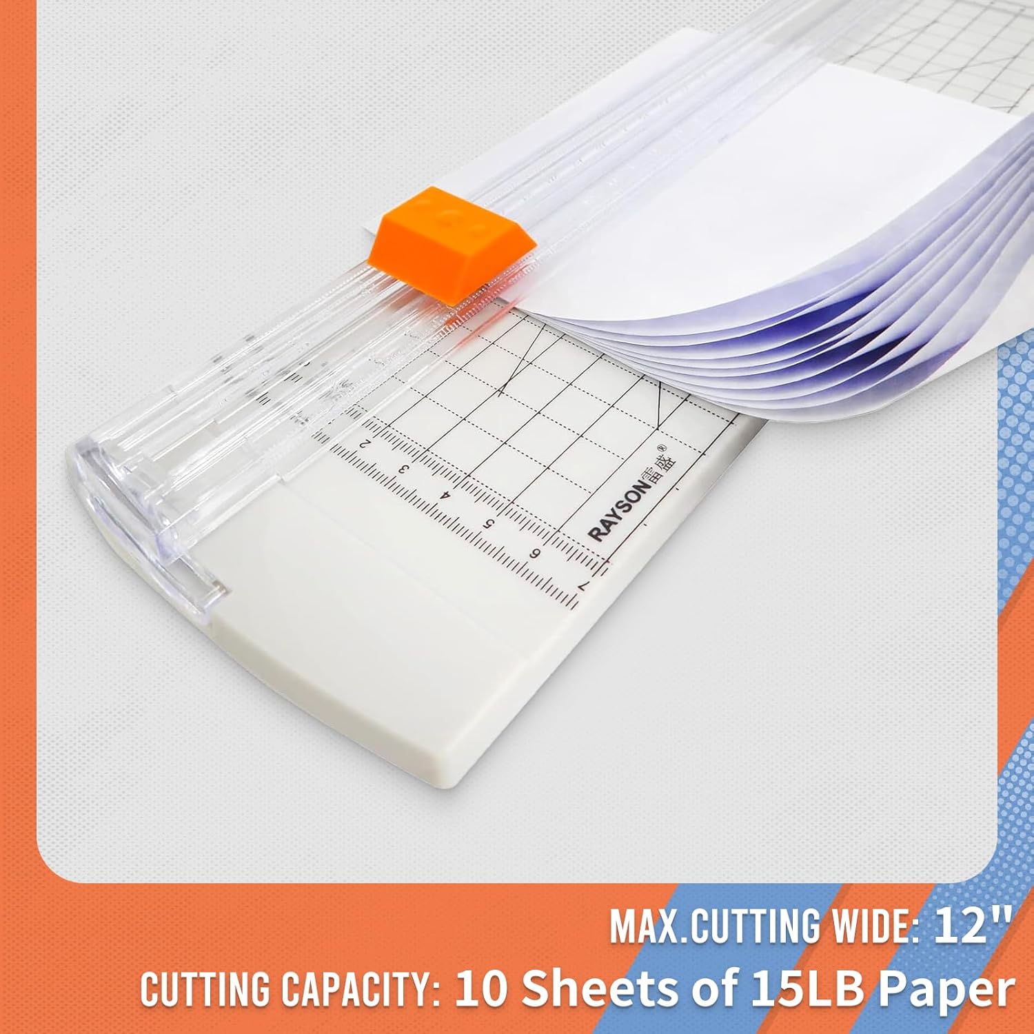 Ghilotina pentru taiat hartie, Rayson, 4 Rezerve cutter incluse, Format ...