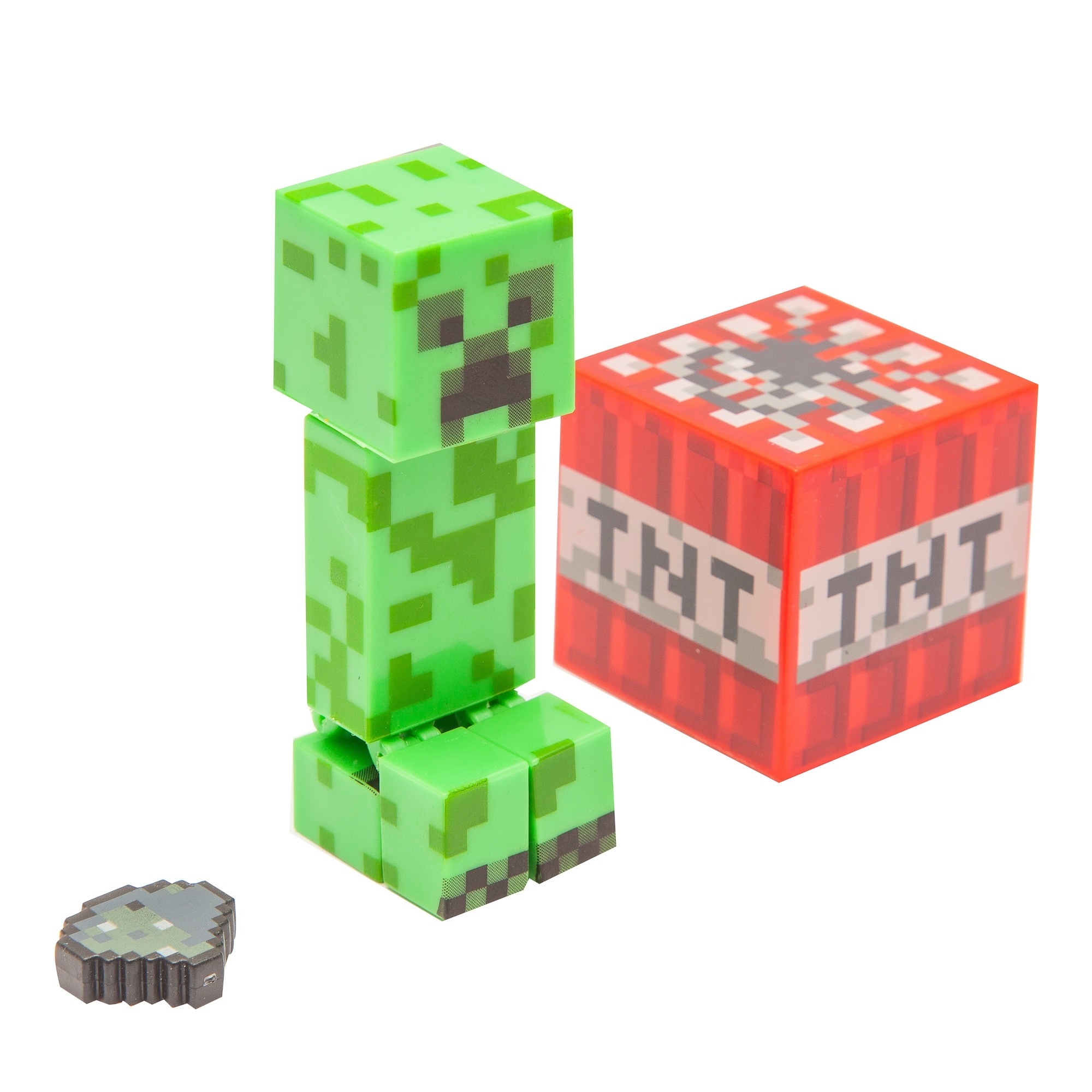 Set Minecraft Creeper, 3 piese, Verde/Rosu - eMAG.ro