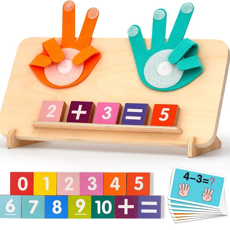 Jucarie educationala Montessori din matematica, interactiva, lemn ...
