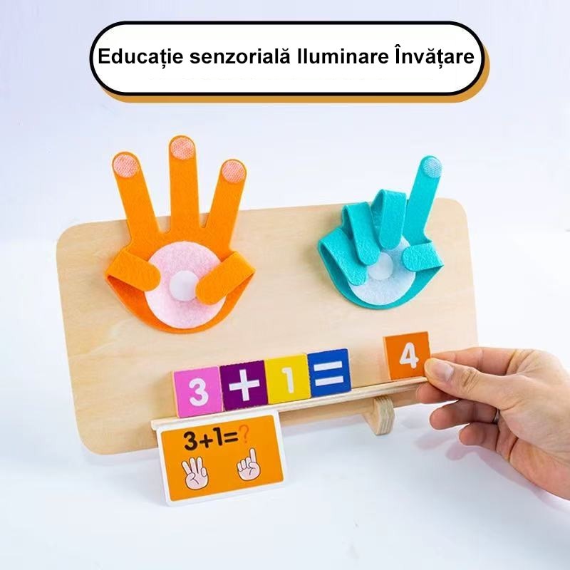 Jucarie educationala Montessori din matematica, interactiva, lemn ...