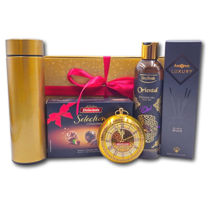 Pachet cadou elegant, CADOURI PREMIUM, model Night Breeze, cu ...