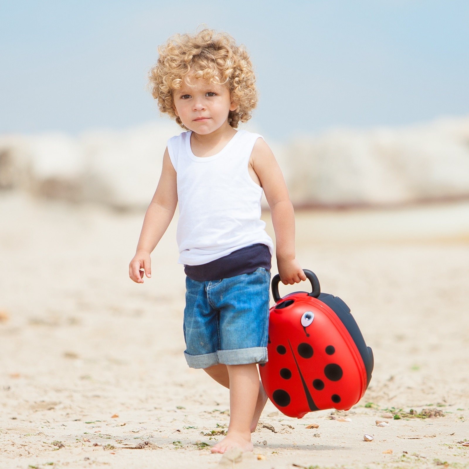 Olita portabila cu capac pentru bebelusi My Carry Potty, Ladybug - eMAG.ro