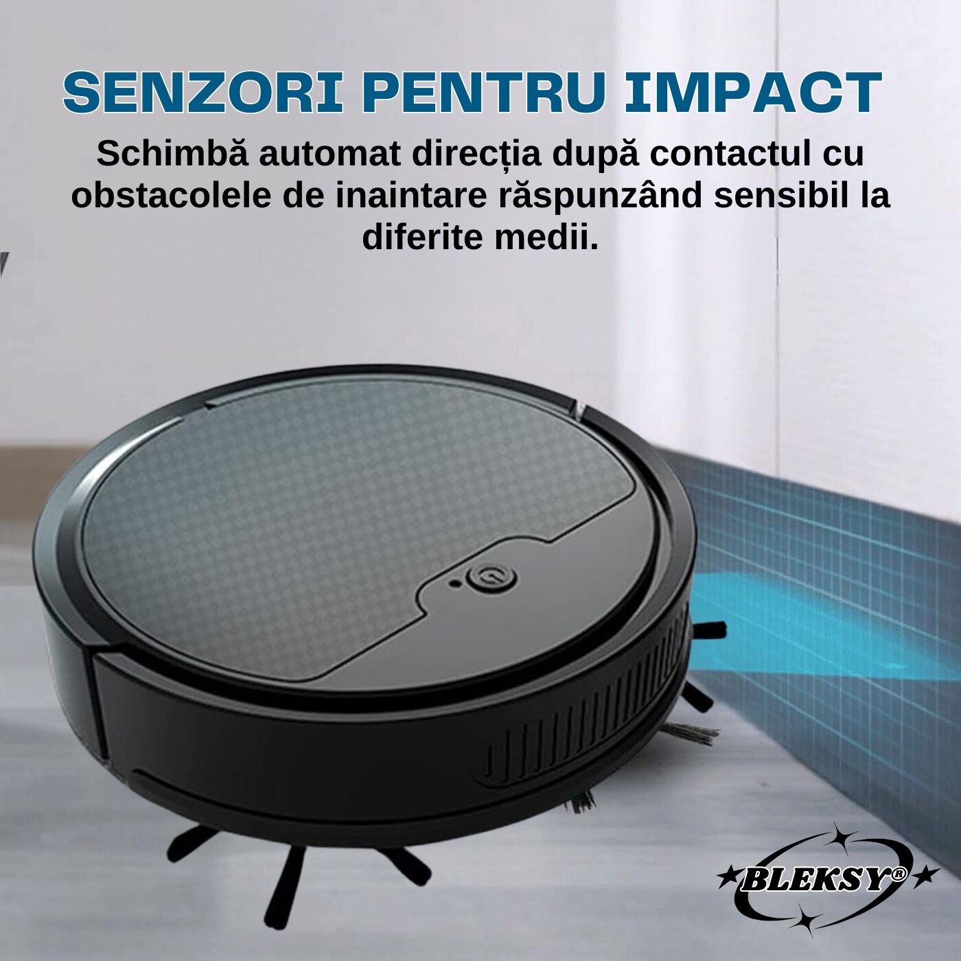 Robot de aspirare inteligent BLEKSY® OB8s, putere aspirare 1800Pa ...