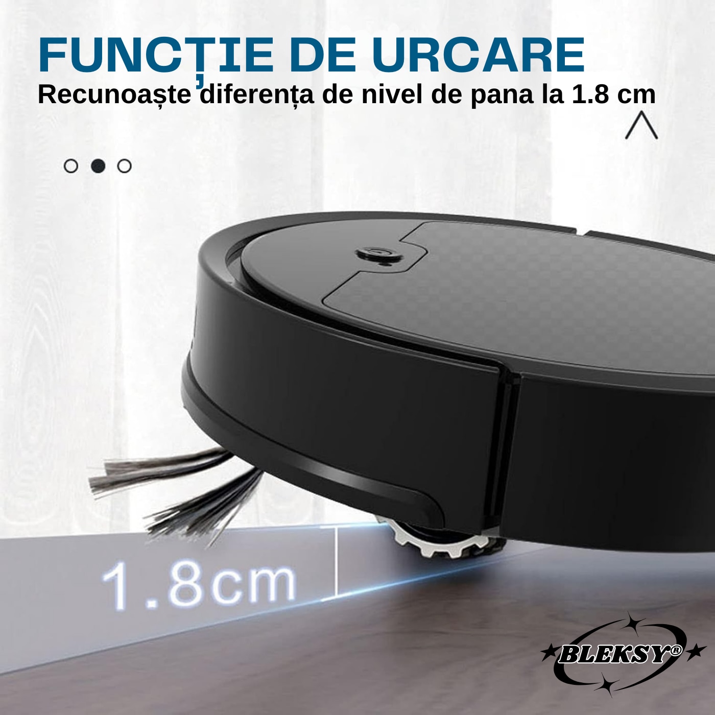 Robot de aspirare inteligent BLEKSY® OB8s, putere aspirare 1800Pa ...