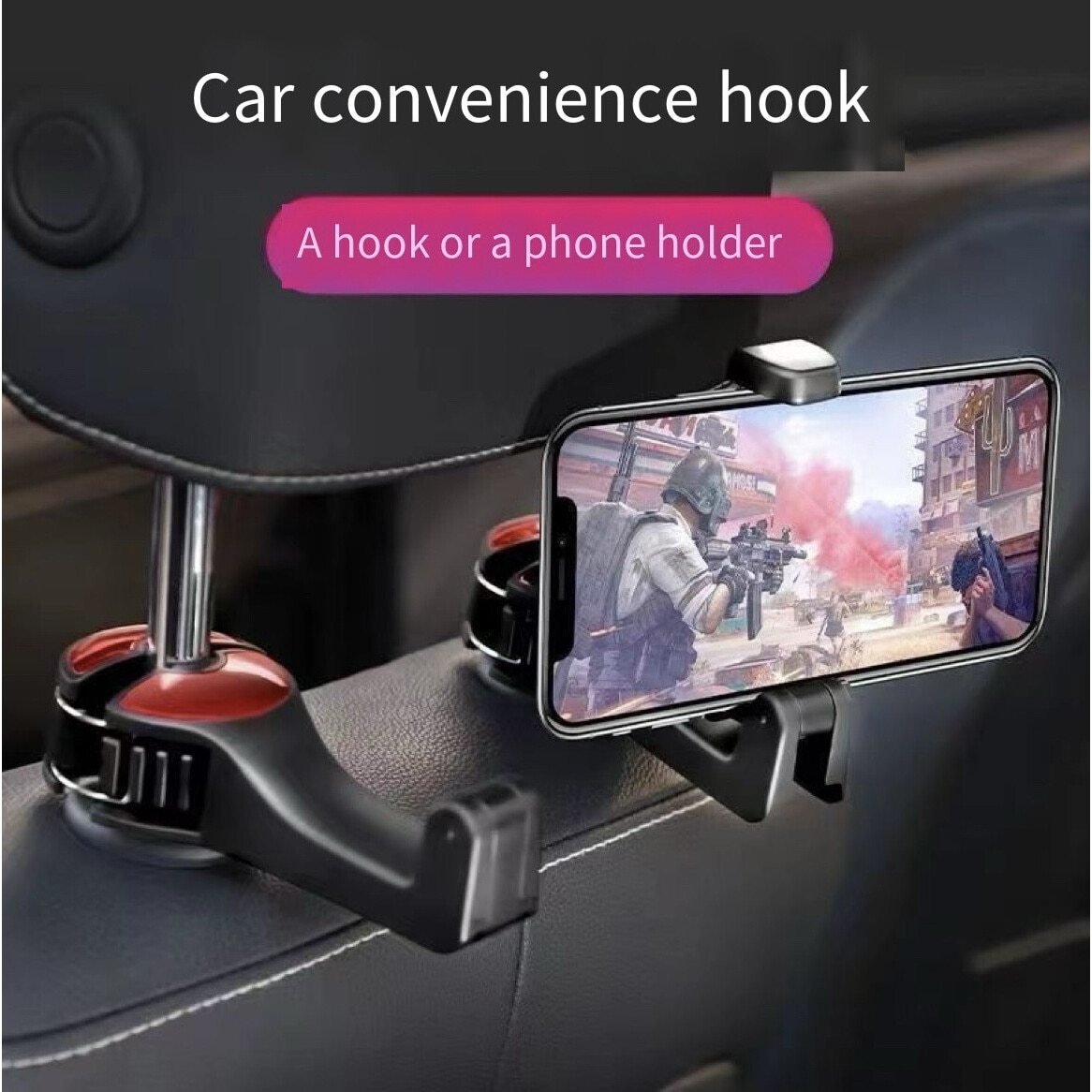 Suport auto multifunctional cu suport pentru telefon, alb - eMAG.ro