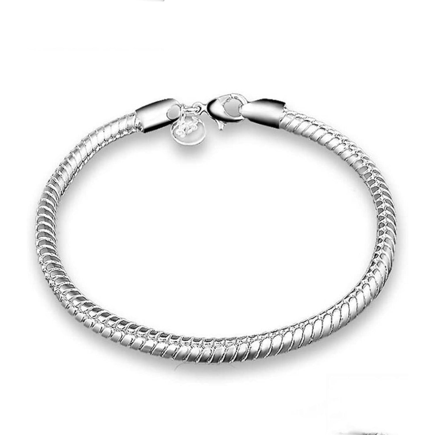 Bratara model Sarpe, din argint, culoare silver - eMAG.ro
