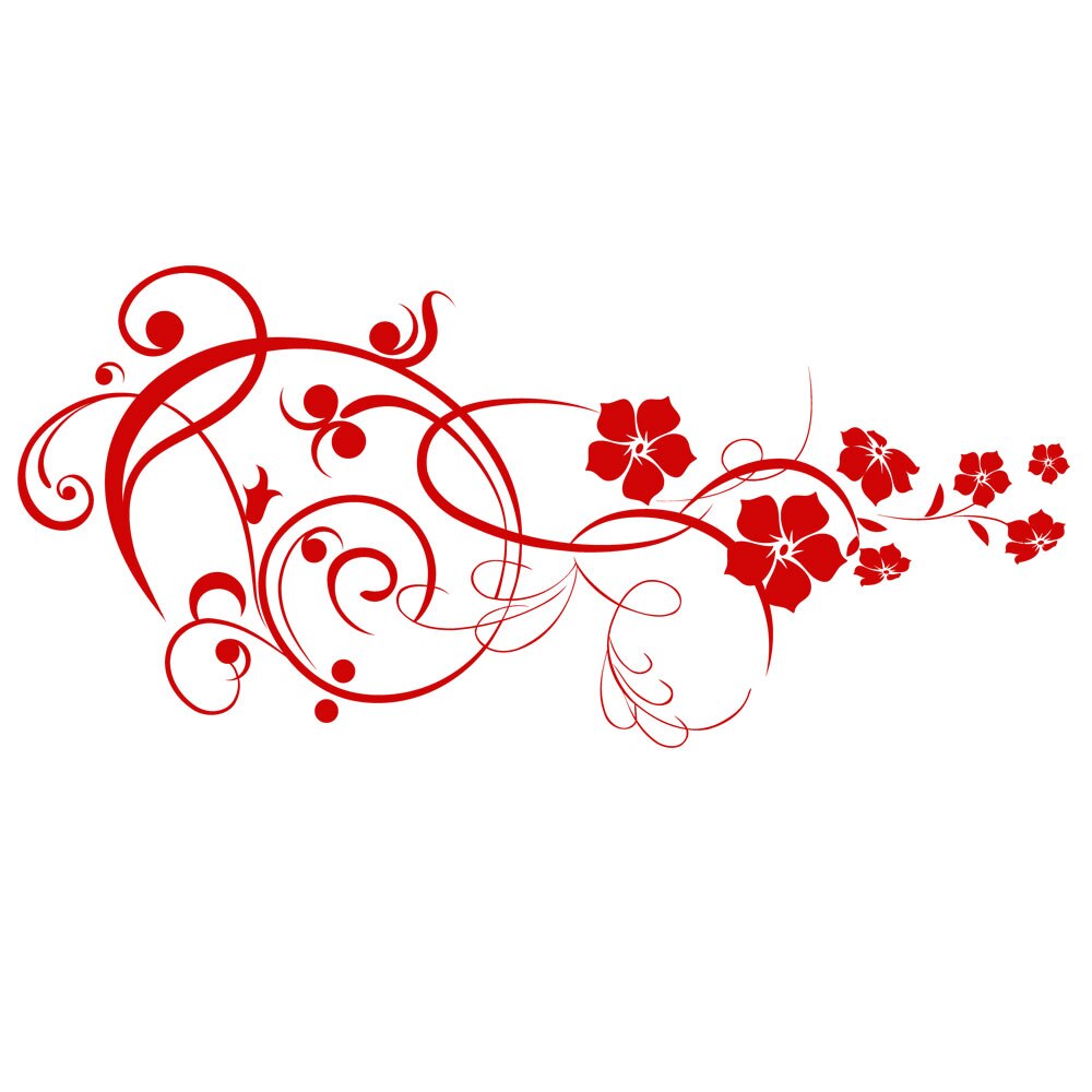 Sticker decorativ Deco Feng Shui - Rosu 140x64 cm - BeeStick - eMAG.ro