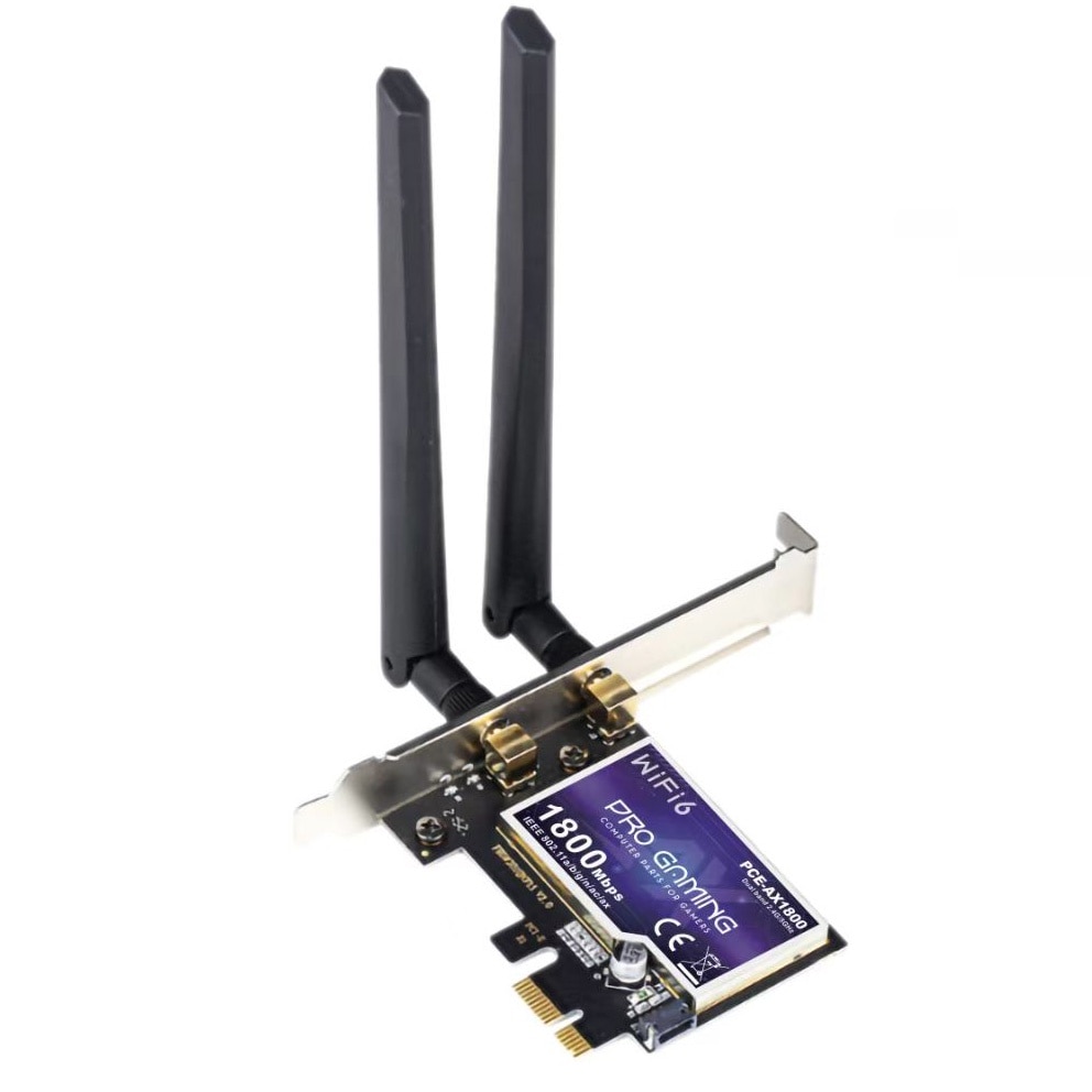 Placa de retea Wireless AX1800, Pro Gaming, Bluetooth 5.2, Wi-Fi 6 ...