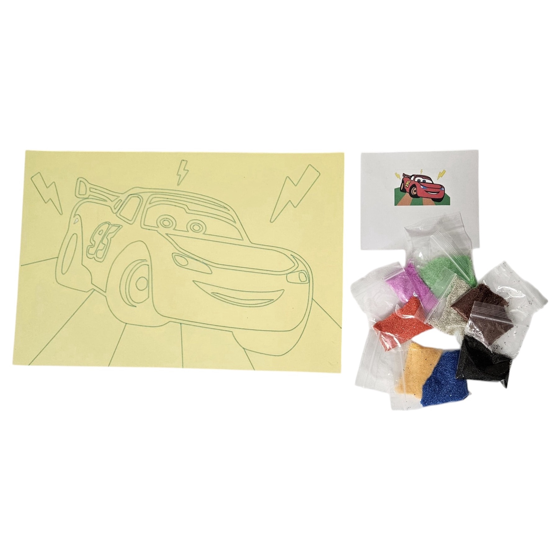 Desen cu nisip colorat model masina - eMAG.ro