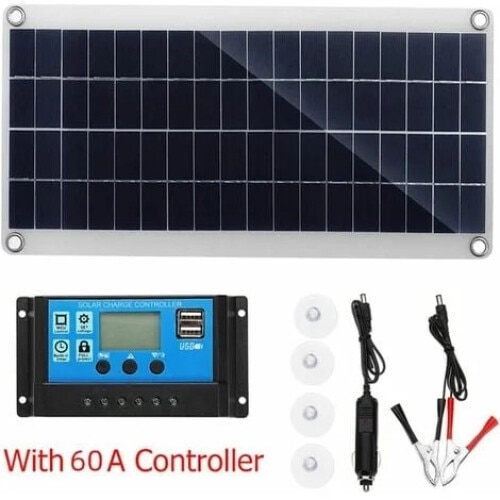 Panou solar 300W, eficienta mare, design waterproof, 12V - eMAG.ro
