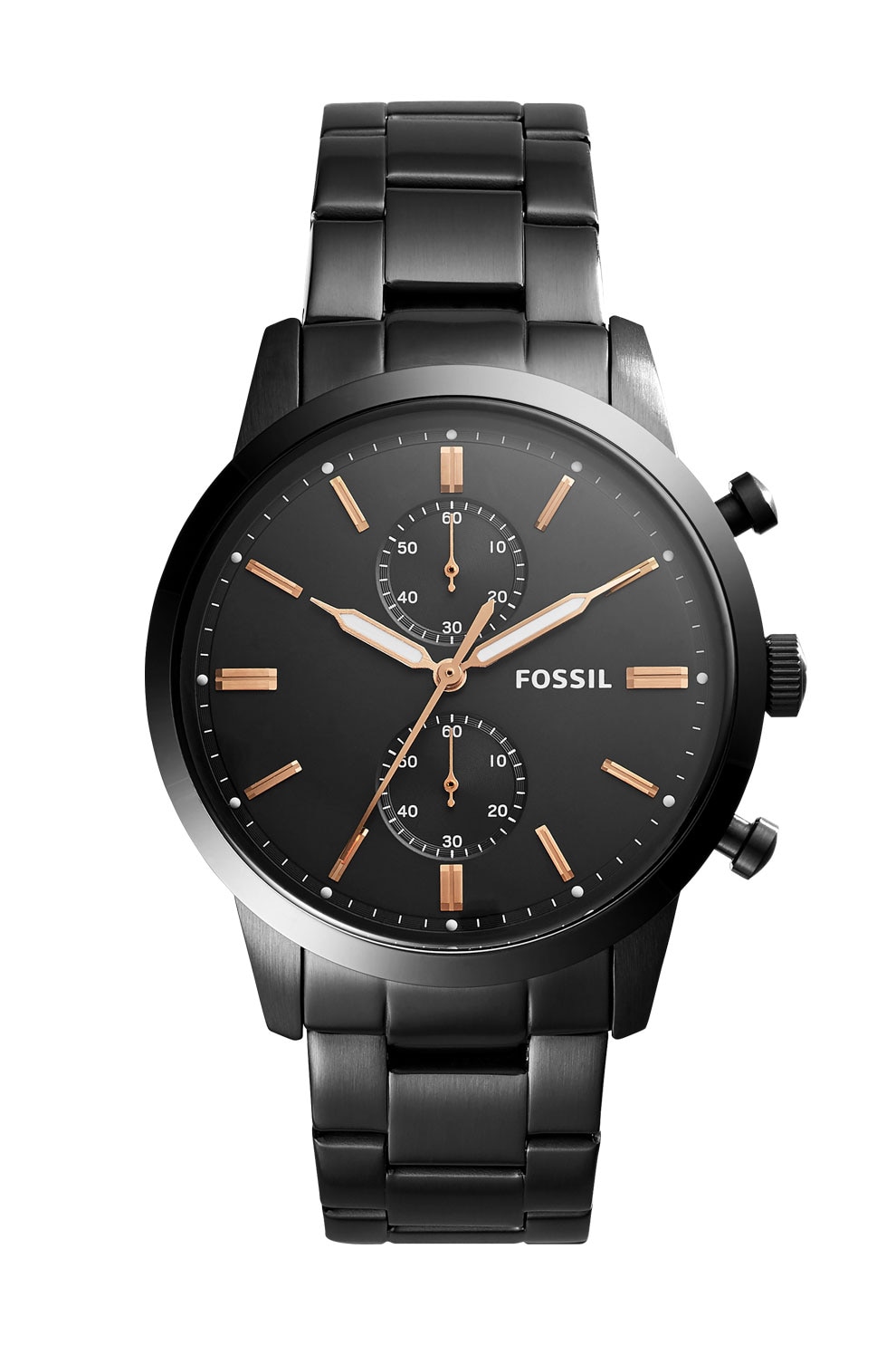 Fossil, Ceas cronograf Townsman, Negru - eMAG.ro