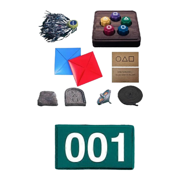 Set 2 jocuri interactive jocul calamarului VICTINY® emblema verde nr ...