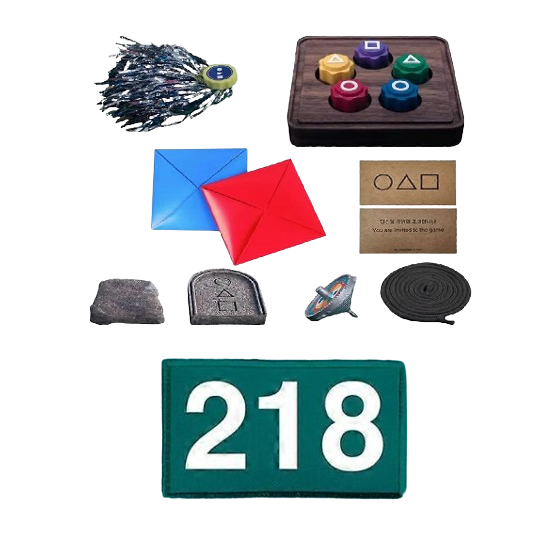 Set 2 jocuri interactive jocul calamarului VICTINY® emblema verde nr ...