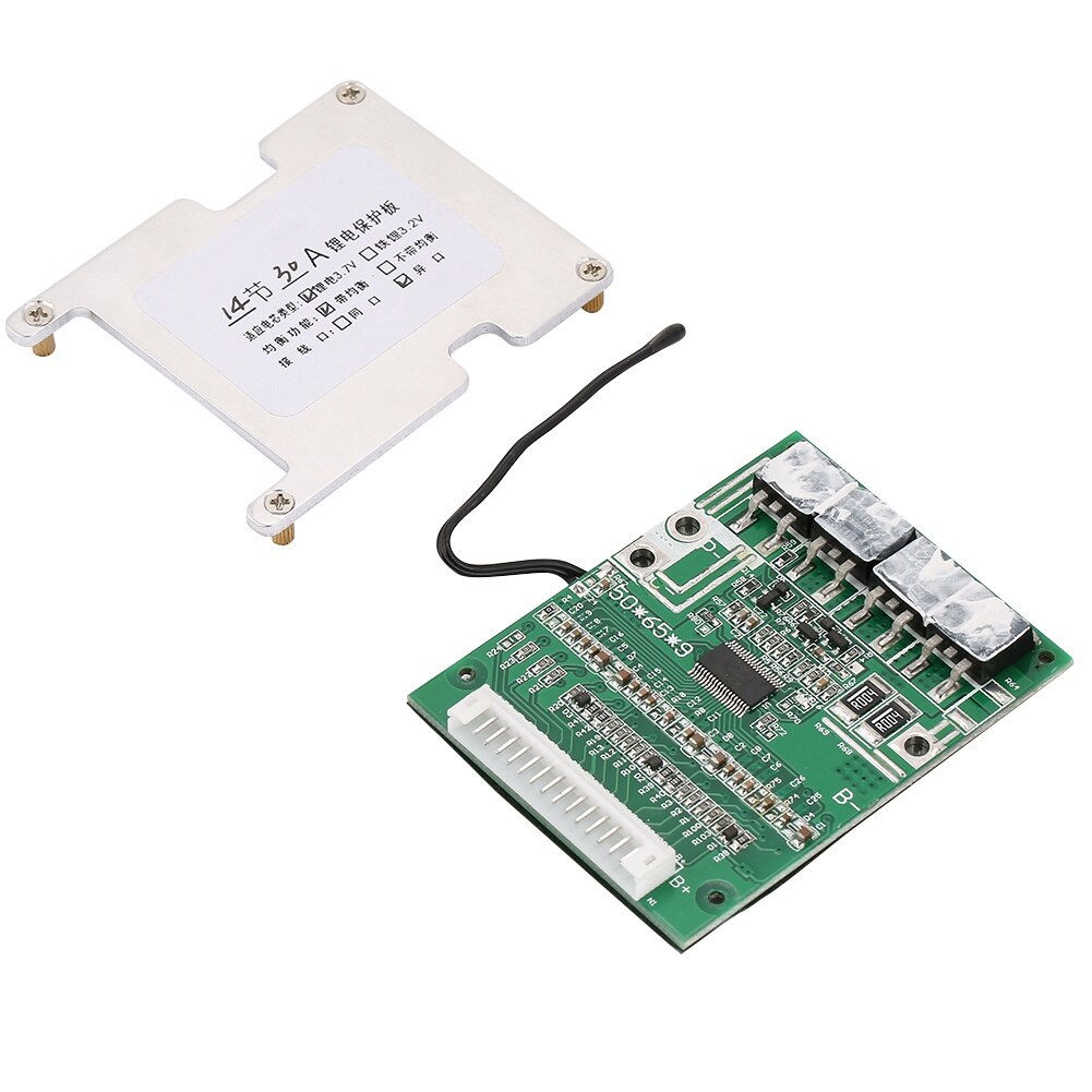 Placa PCB BMS de protectie pentru baterie litiu 14S, Enforose, 30A ...