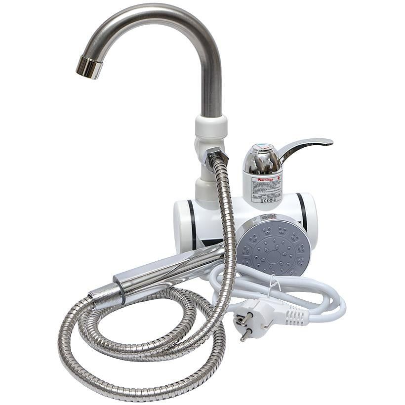 Robinet Electric Instant cu Dus, Apa Calda 30-60°C, 3000W, Afisaj LED ...