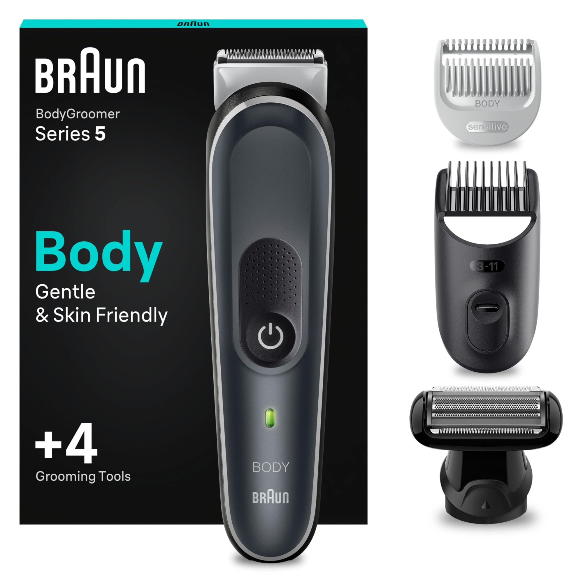 Aparat de ras intim pentru barbati Braun Series 5 Body Groomer BG5370 ...