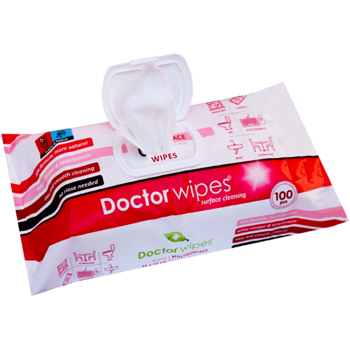 Servetele umede Doctor Wipe's multisuprafete cu bicarbonat 100 buc ...