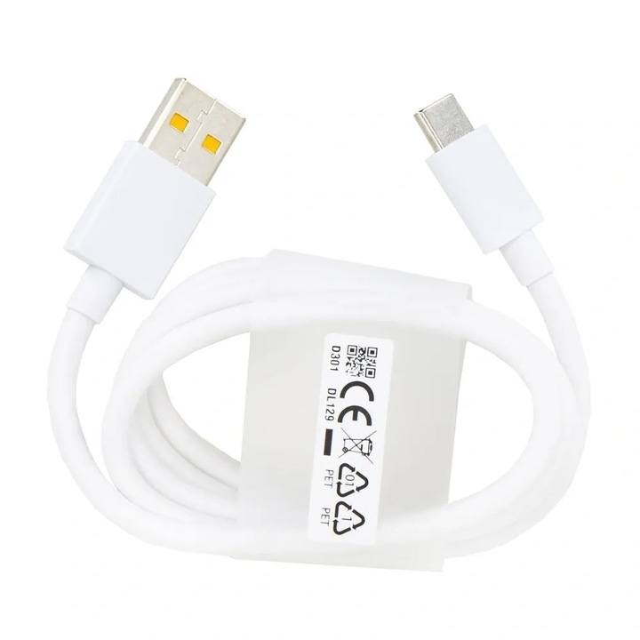 Cablu: Oppo DL129 - cablu USB / Type-C (USB-C) alb, 1 m, 65W - eMAG.ro