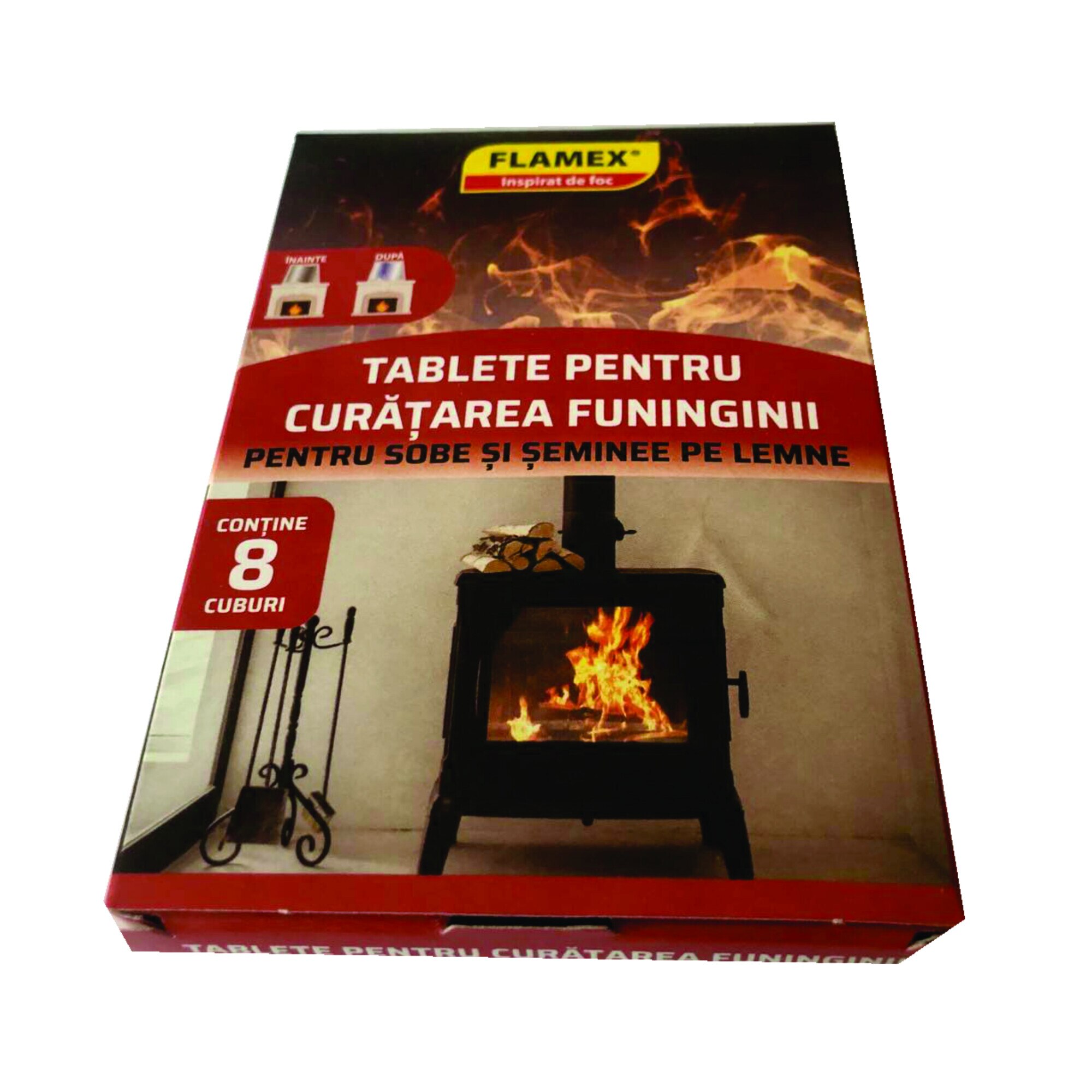 Set 3 Tablete pentru Curatarea Funinginii, Flamex, produs Romanesc ...