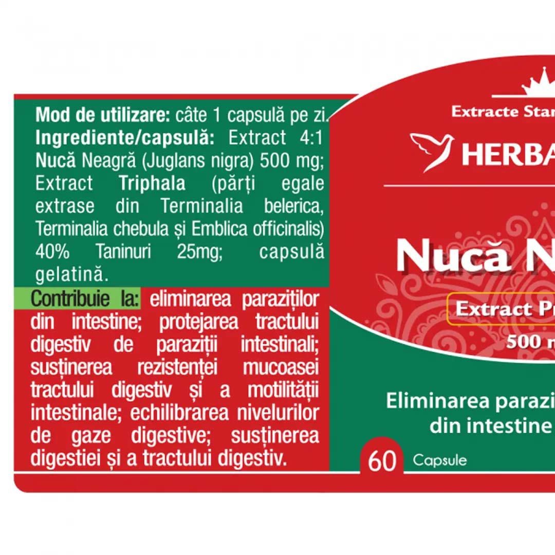 Nuca Neagra 60 capsule Herbagetica - eMAG.ro