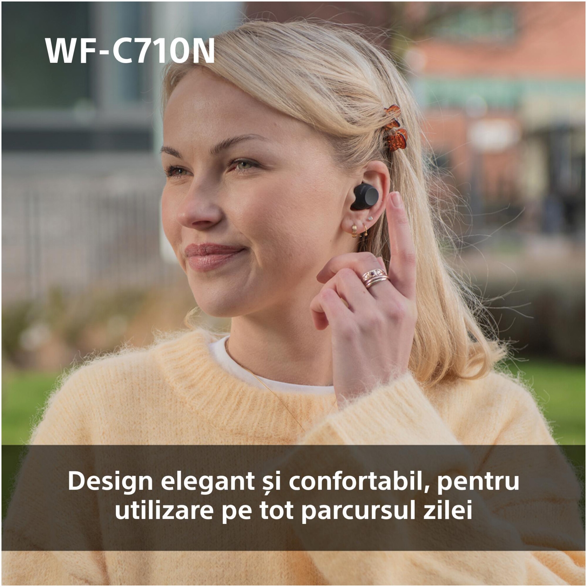 Casti In-Ear Sony WF-C710NW, True Wireless, Noise Cancelling, Bluetooth ...