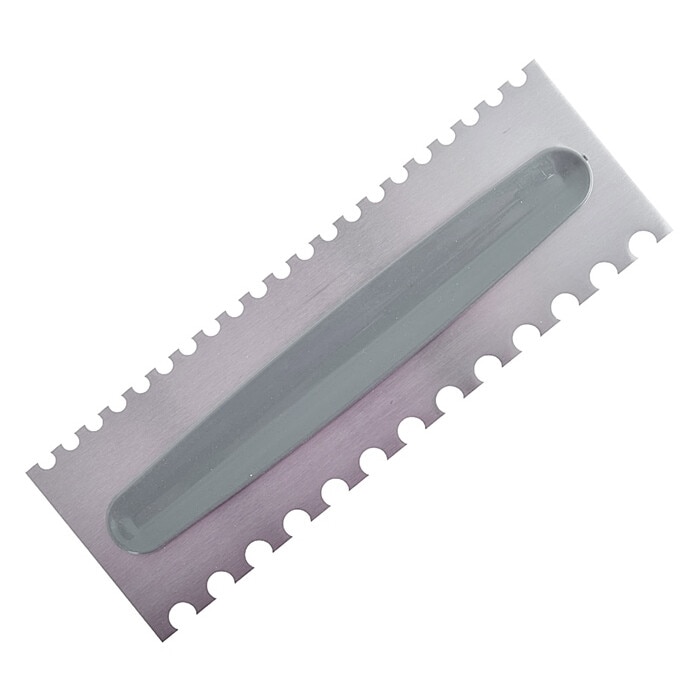 Pieptene de cofetarie Brunbeste, 22cm, inox, cu maner din plastic, 7 ...