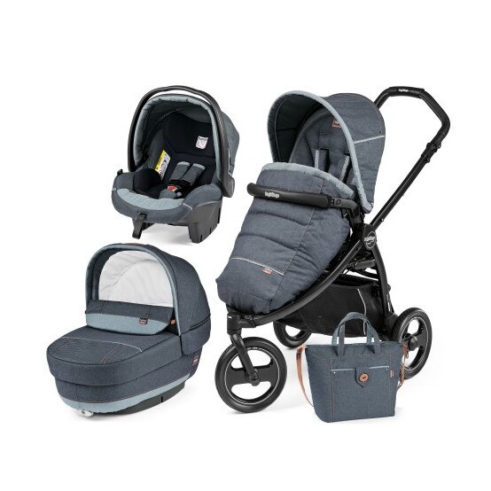 Carucior 3 in 1, Peg Perego, Book Scout, Matt Black, Elite Modular ...
