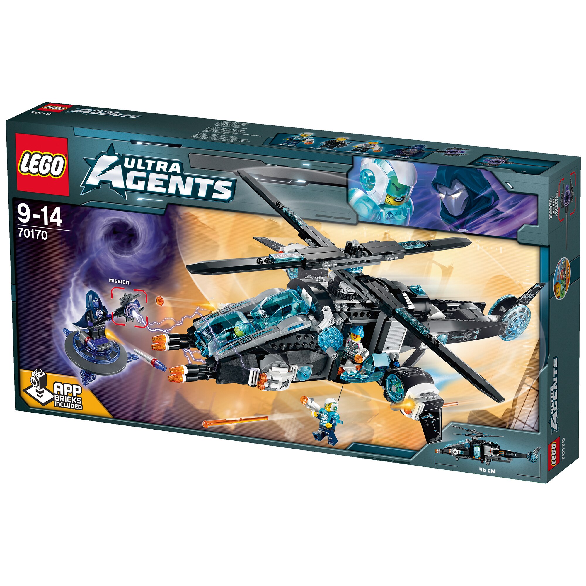 LEGO Agents UltraCopter contra AntiMatter 70170 - eMAG.ro