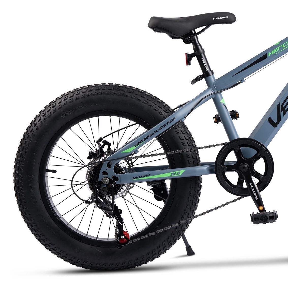 Детски MTB Fat Bike Hercules JSX20235, Velours, 20 инча колело, предна/задна дискова спирачка ...