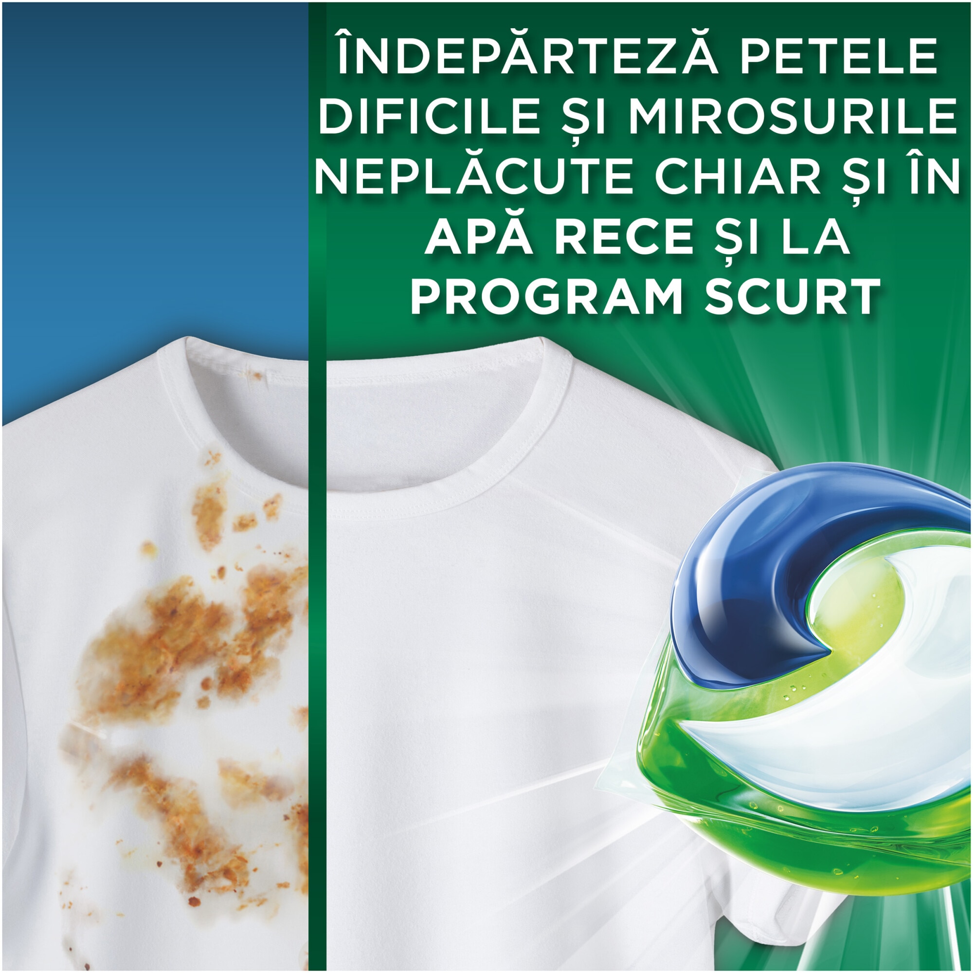 Detergent de rufe capsule Ariel Allin1 PODS Mountain Spring, 150 Spalari - eMAG.ro