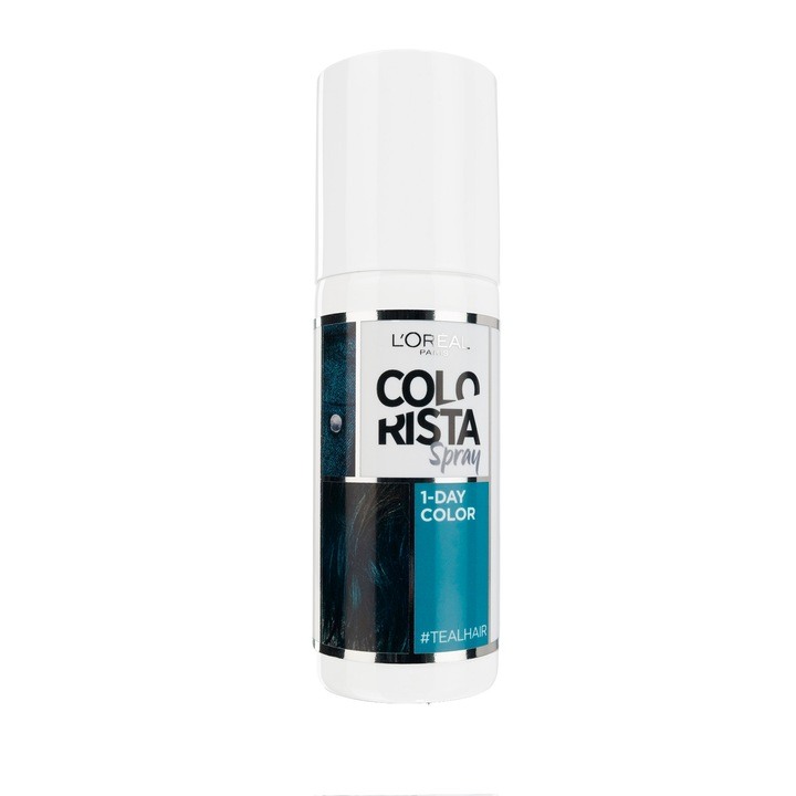 Spray colorant de 1 zi L'Oréal Paris Colorista Turquoise, 75 ml - eMAG.ro