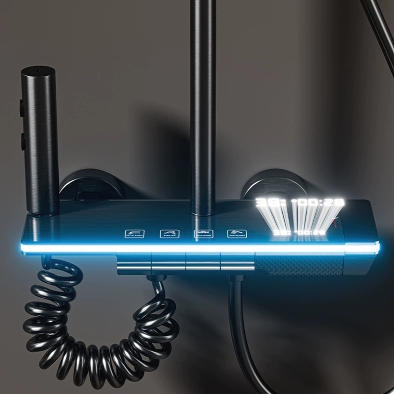 Coloana de Dus ELITY ® Smart, Display LED si Banda Ambientala LED ...