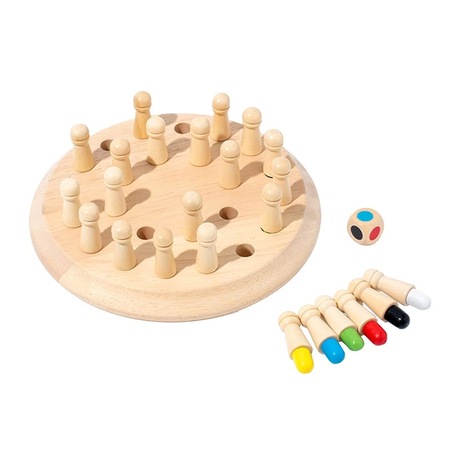 Joc de memorie copii si adulti NEXTLY, tip sah din lemn, multiple ...