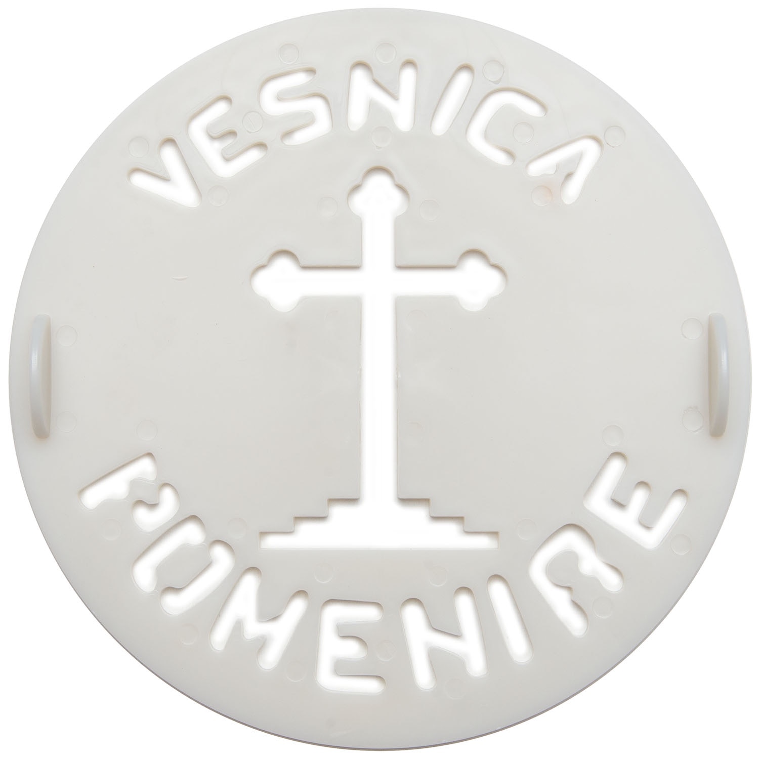 Tipar Forma Cruce rotunda din plastic, vesnica pomenire, pentru ornat ...