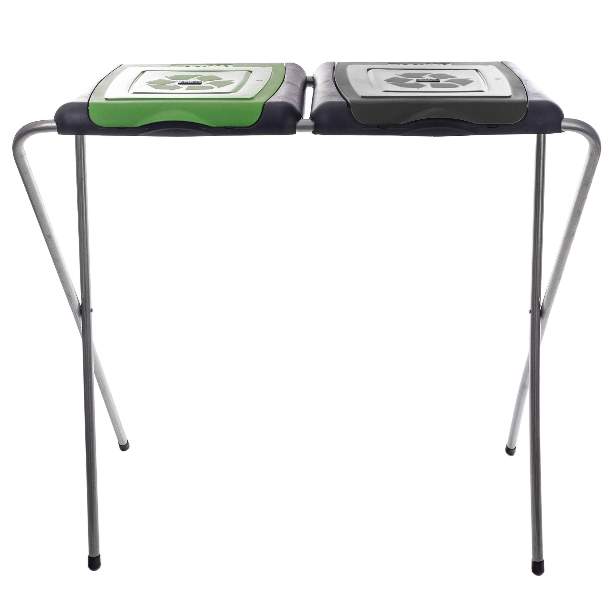 ECOselect újrahasznosító zacskó tartó, 120L, stabil, műanyag és fém ...