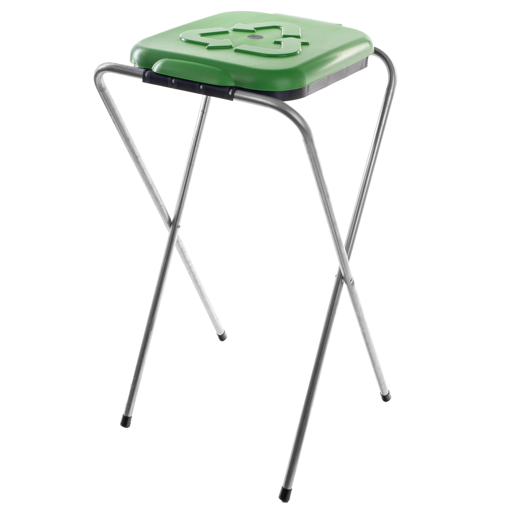 Suport pentru saci de gunoi SORTEX, 120l, metalic, verde - eMAG.ro