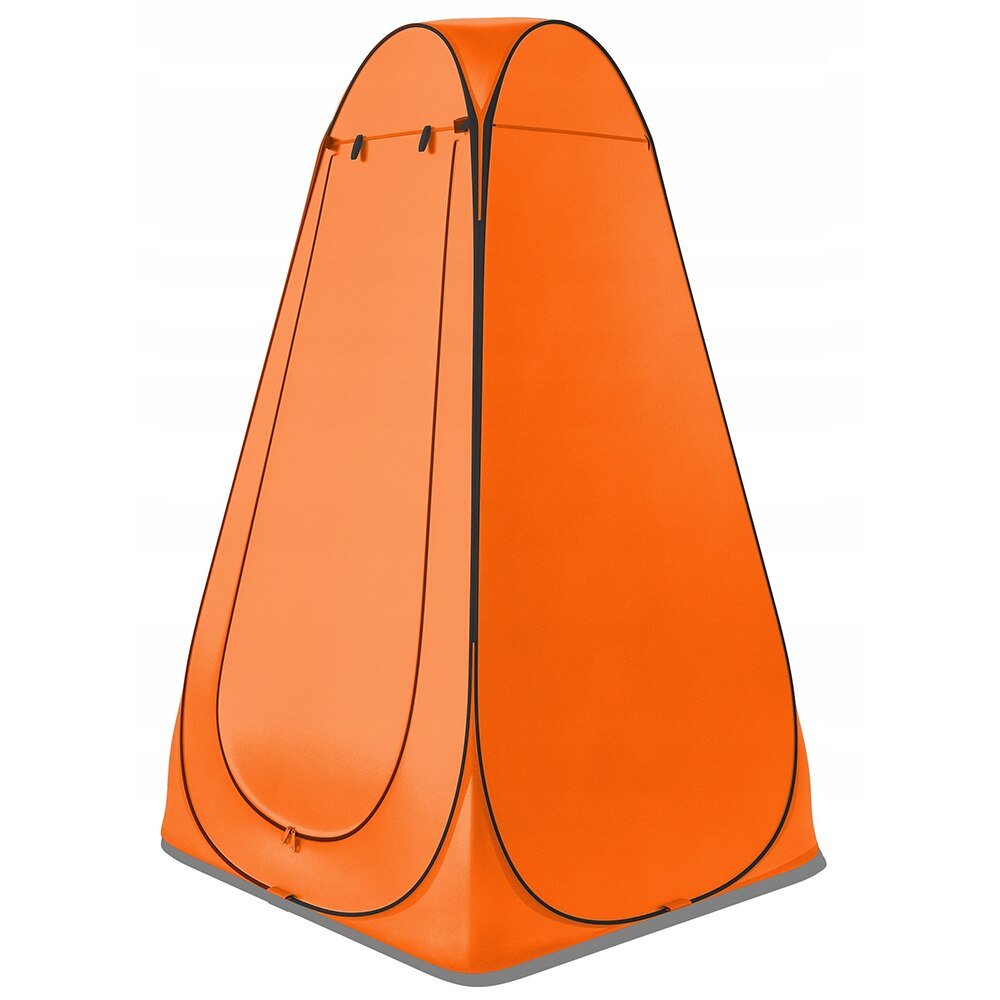 Cort portabil pliabil pentru dus si toaleta, 120x120x190cm, portocalie ...
