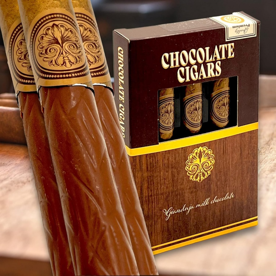 Set cadou, Pahar pentru whiskey, 3 tigari de ciocolata, Sticla, Maro ...