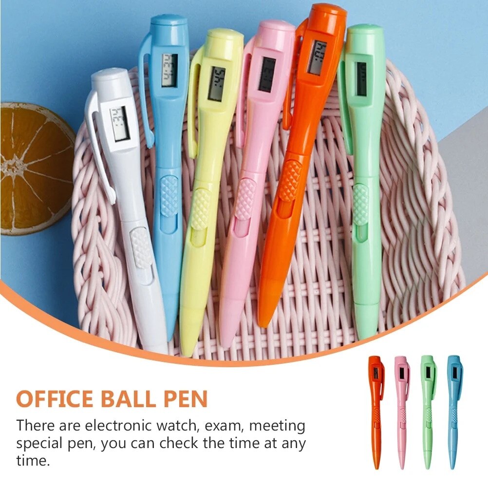 Set 4 Pixuri cu Ceas, Plastic, Multicolor - eMAG.ro