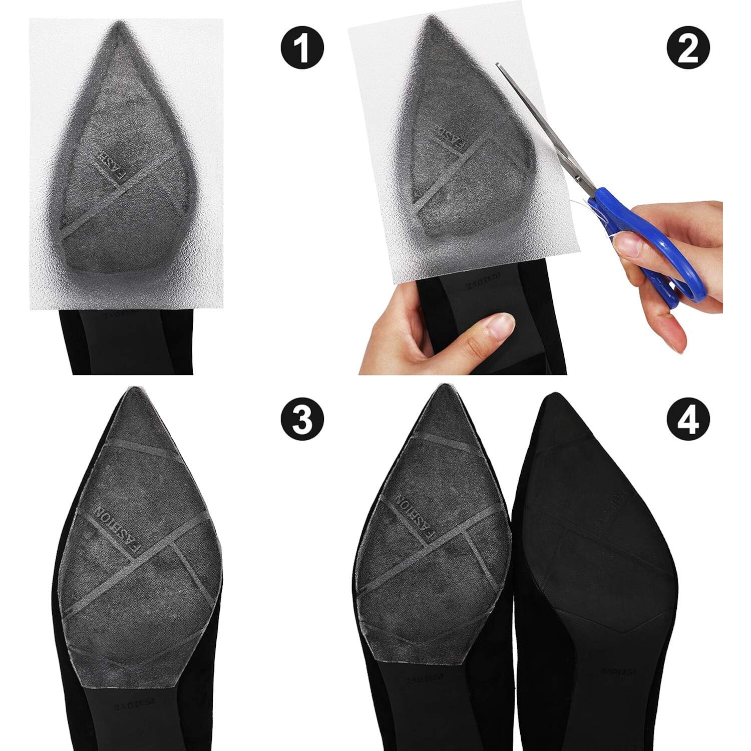 Autocolant pentru talpa pantofului, antiderapant, plastic - eMAG.ro