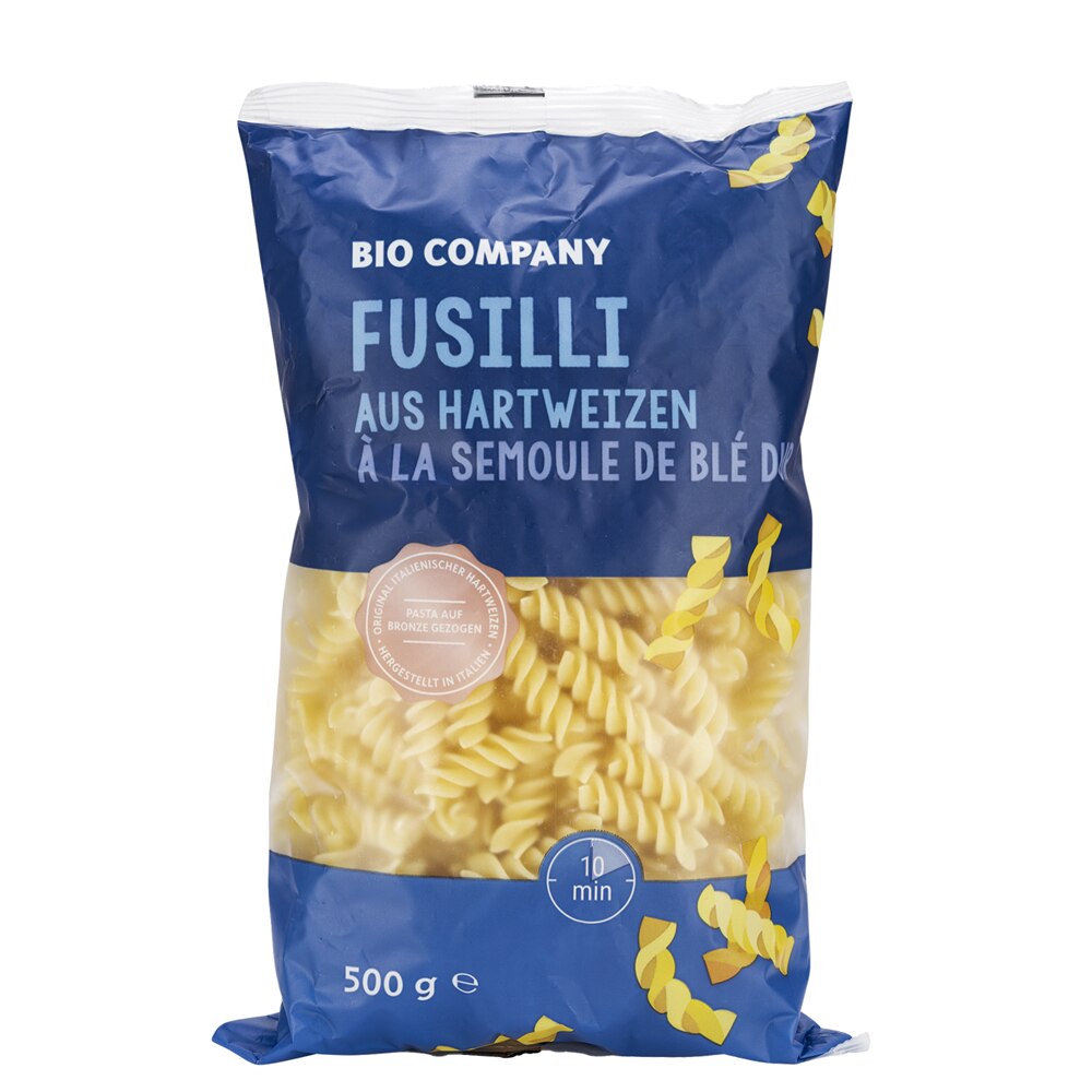 Paste Bio Fusilli din Grau Dur Bio Company 500 g - eMAG.ro