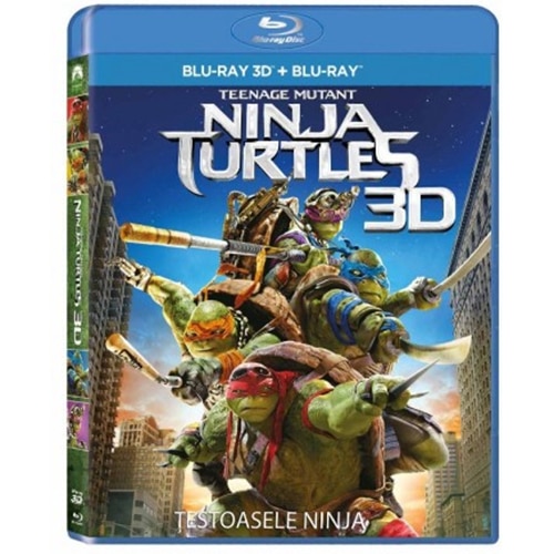 TEENAGE MUTANT NINJA TURTLES Combo (3D+2D) + TESTOASELE NINJA 2 [ BD 3D ...