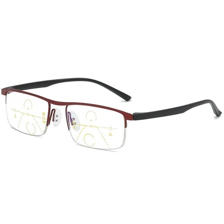 Ochelari progresivi multifocali, anti-lumina albastra, metalici, unisex ...