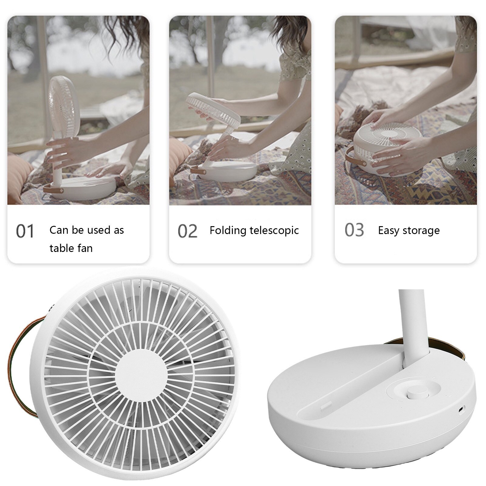 Ventilator telescopic Ventilator electric de podea reglabil portabil cu ...