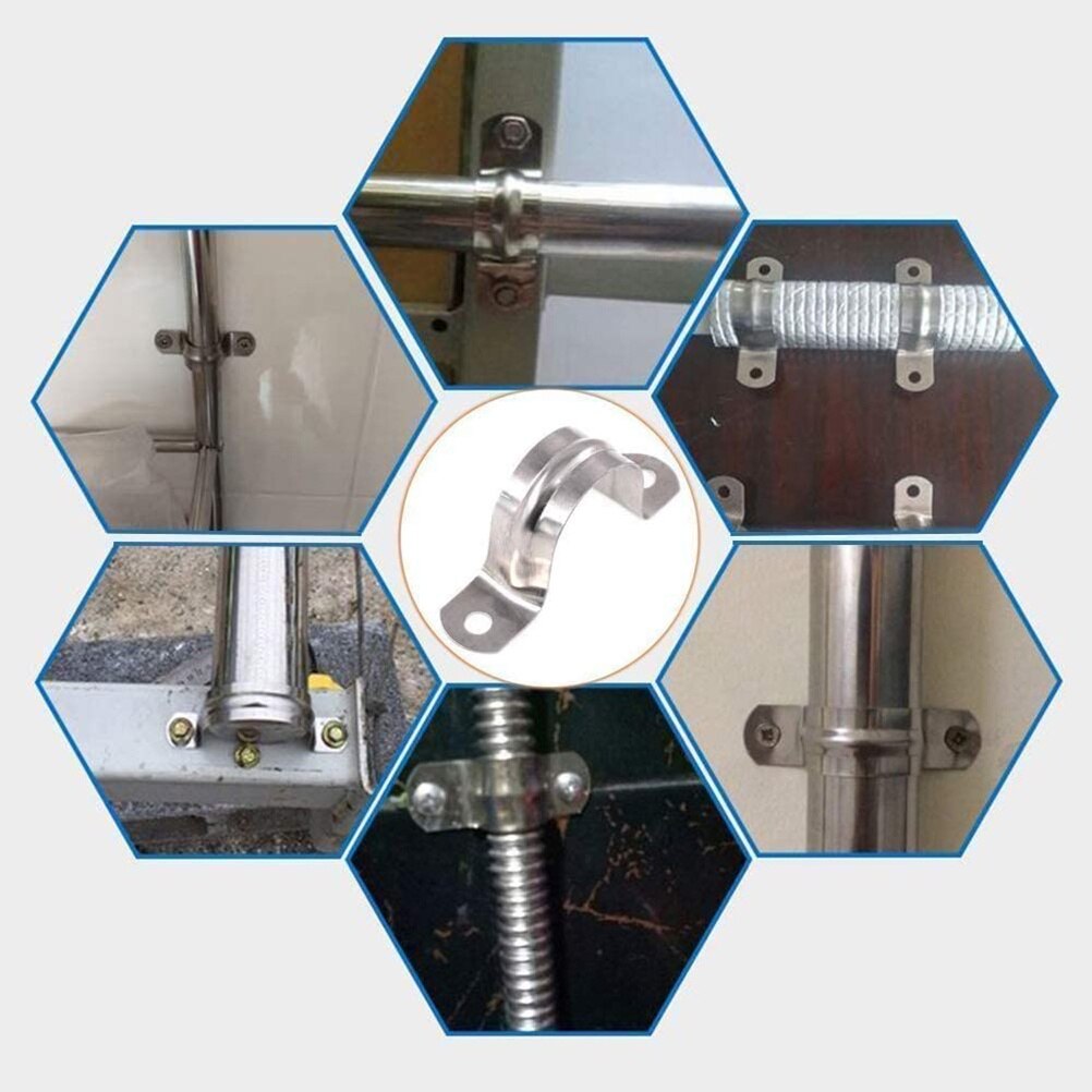 Colier pentru teava, Enforose, inox, 20mm/40mm, set 20 buc - eMAG.ro