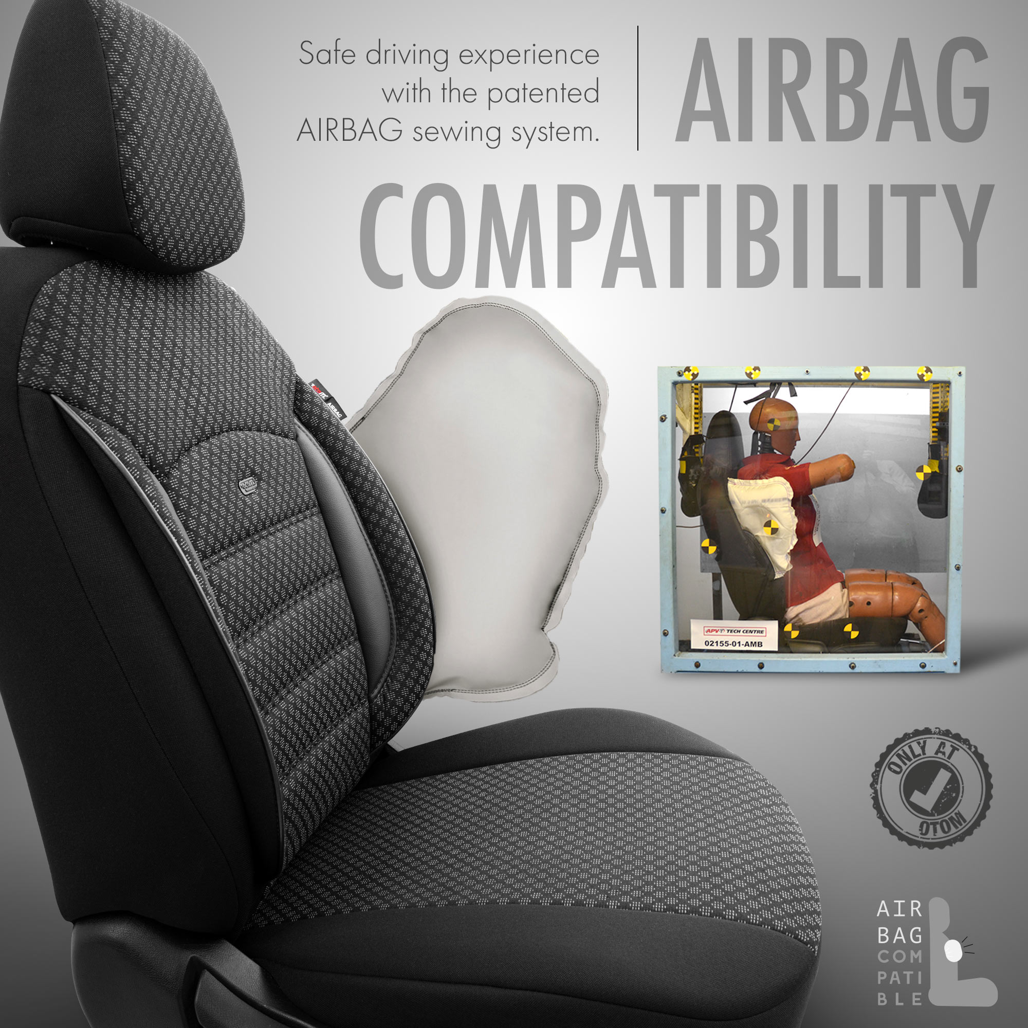 Set huse auto Otom Comfort, 11 piese, negru - eMAG.ro