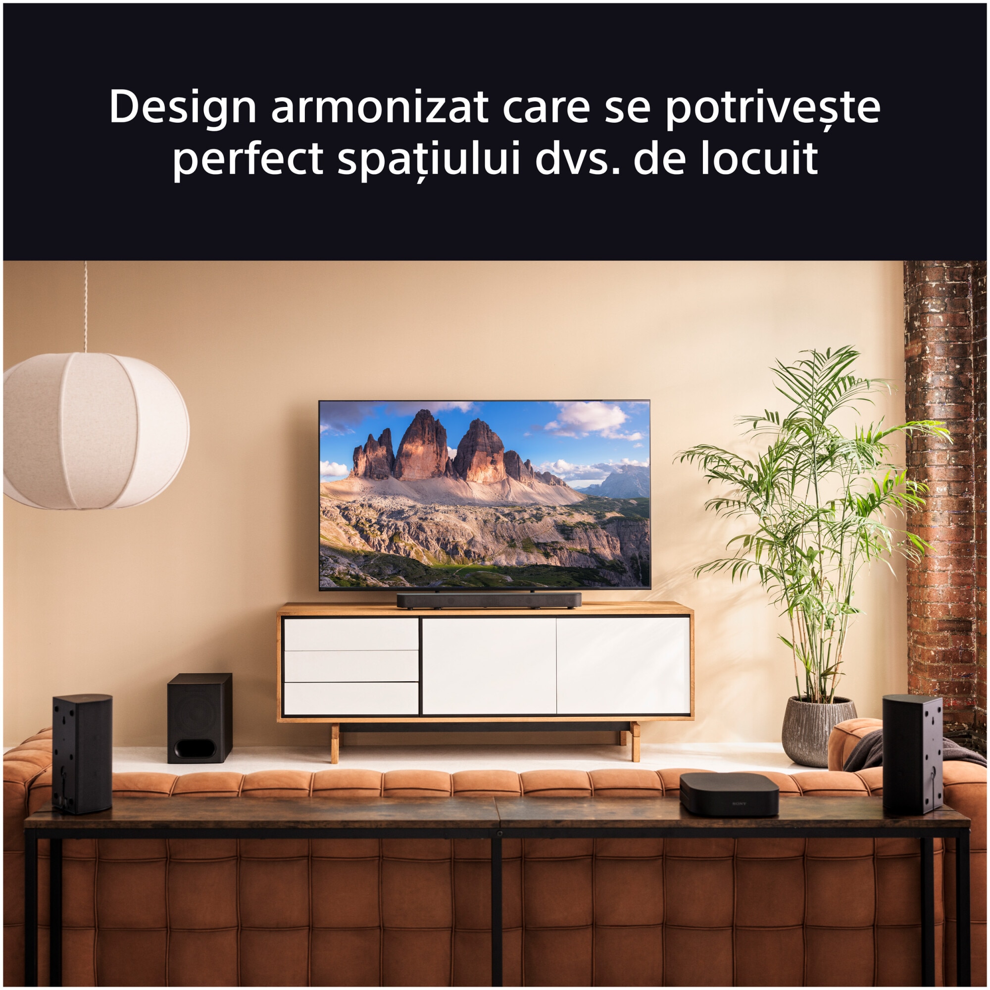 Soundbar Sony BRAVIA Theatre System 6 HT-S60, 5.1ch, 1000W, Dolby Atmos ...