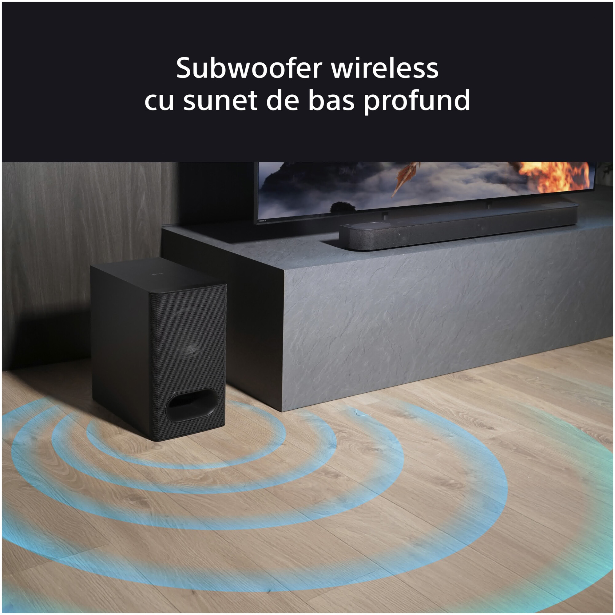 Soundbar Sony BRAVIA Theatre Bar 6 HT-B600, 3.1.2ch, 350W, Dolby Atmos, DTS:X, AI Voice Zoom 3 ...